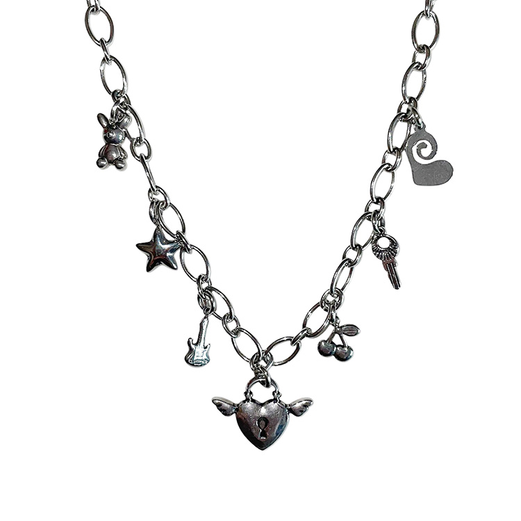 아모미 | Angel Lock Pendant Necklace | 찹스틱스