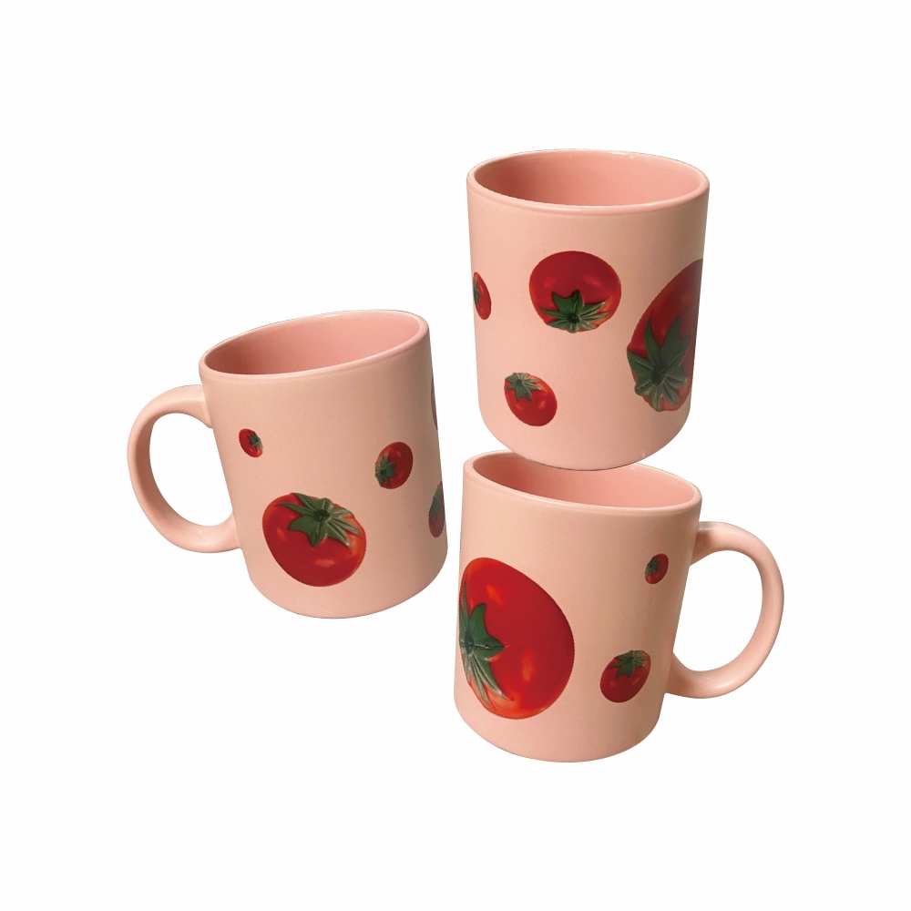 유라이크왓 | Toy tomato matte mug (Pink) | 찹스틱스